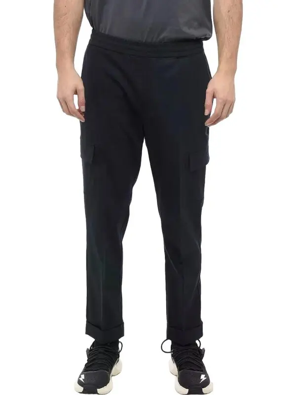 Neil Barrett Low-rise Tailored Cargo Trousers - Blue