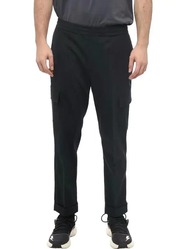 Neil Barrett Low-rise Tailored Trousers - Blue