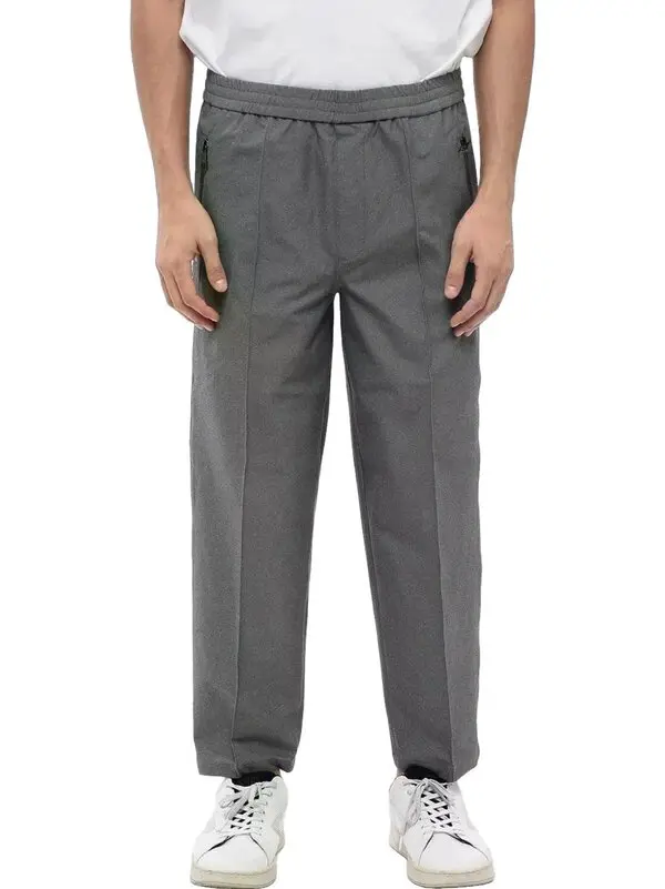 Neil Barrett Elasticated Waistband Zip Pocket Trousers - Grey