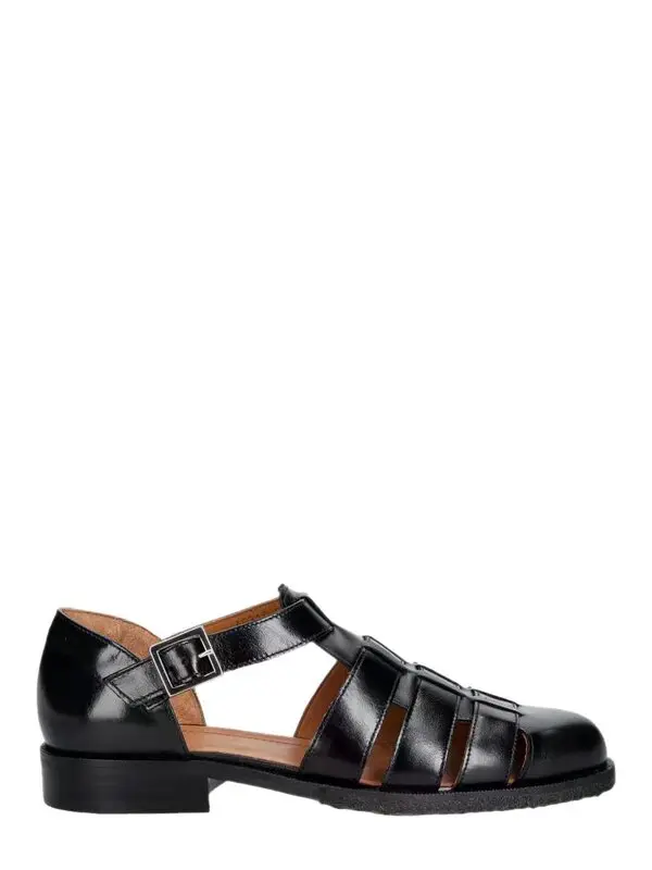 BILLI BI Buckle-fastening Caged Sandals - Black