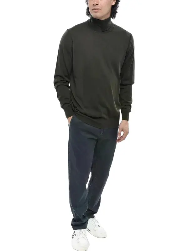 PAOLO PECORA Long-sleeve Roll Neck Sweater - Green