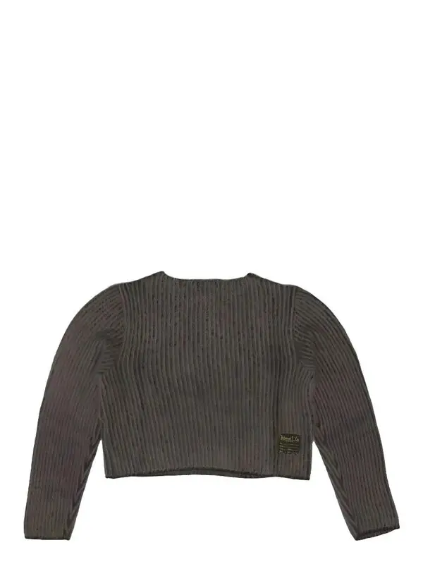 HTC LOS ANGELES Ribbed Knit Sweater - Grey