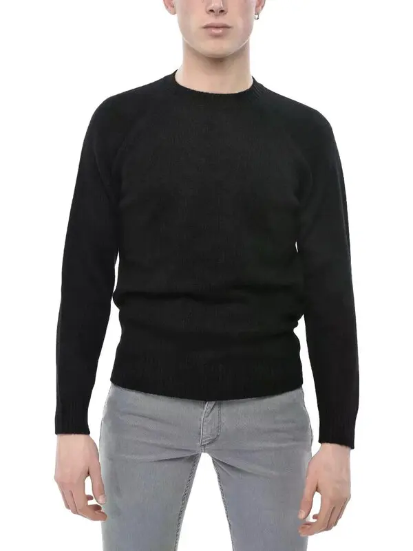PAOLO PECORA Crew Neck Sweater - Black