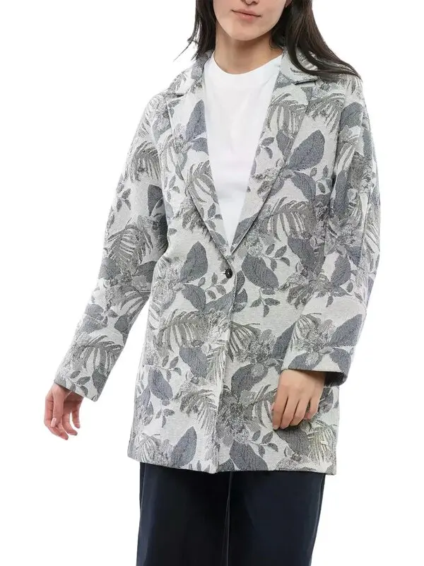 Woolrich Floral Jacquard Coat - Grey