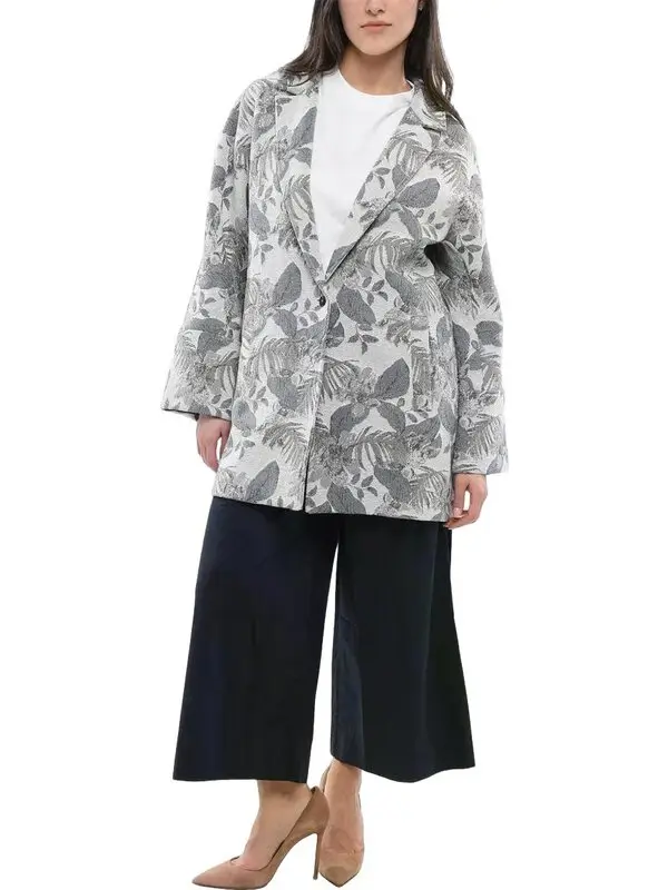 Woolrich Floral Jacquard Coat - Grey