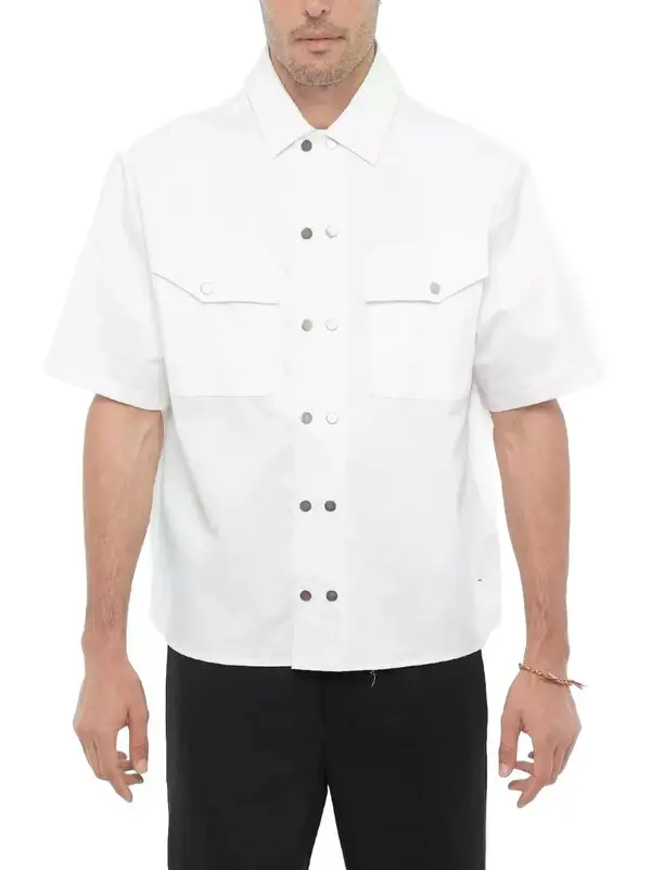 Neil Barrett Boxy-fit Short-sleeve Shirt - White