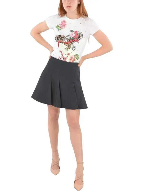 DIESEL® Pleated Mini Skirt - Grey