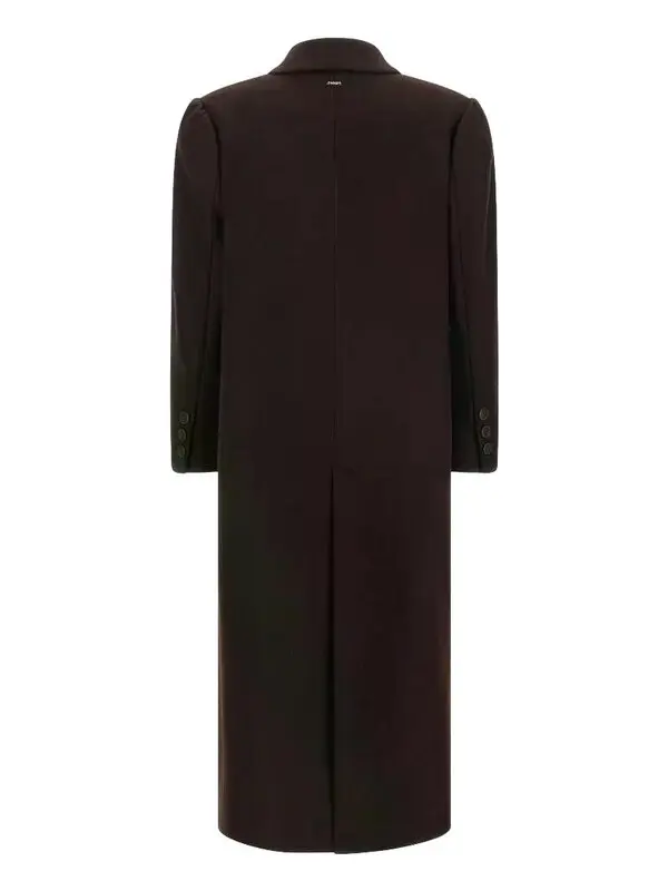 TWINSET Double-breasted Puff-sleeve Coat - Brown