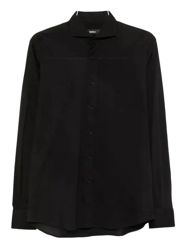 Karl Lagerfeld Modern Fit Button-fastening Shirt - Black