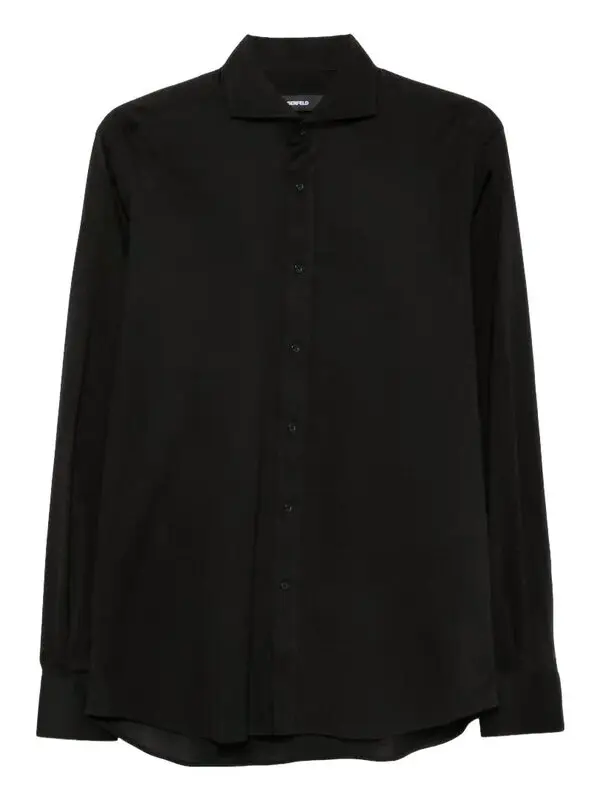 Karl Lagerfeld Modern Fit Button-fastening Shirt - Black