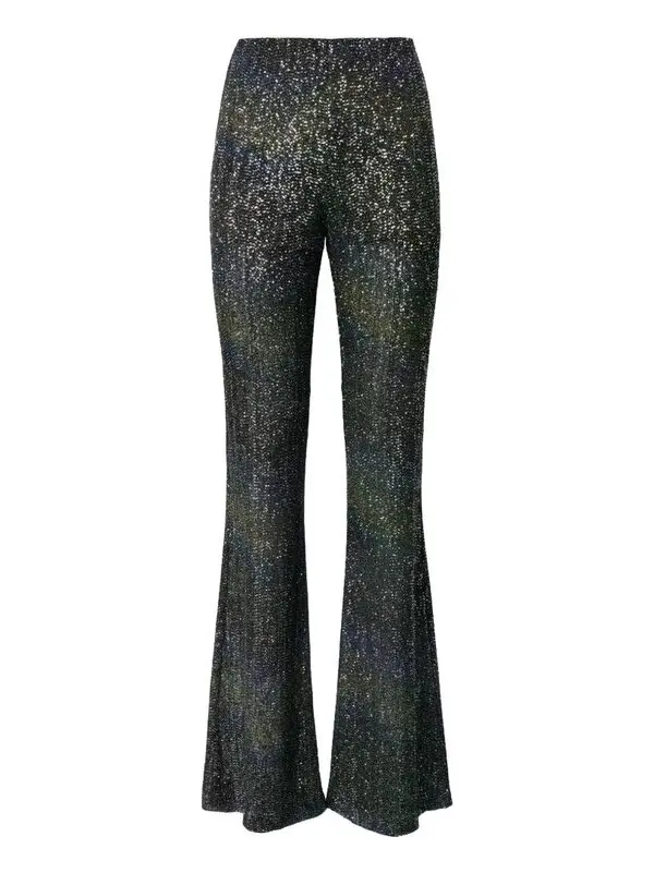 Missoni Sequin-embellished Flared Trousers - Black