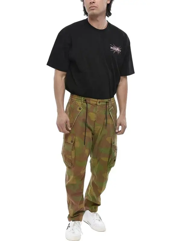 Dsquared2 Camouflage Logo Print Cargo Pants - Green