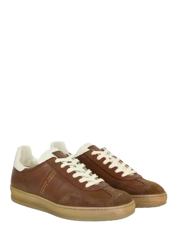Liviana Conti Leather Sneakers - Brown
