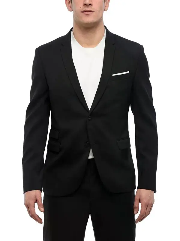 Neil Barrett Single-breasted Narrow-fit Blazer - Black