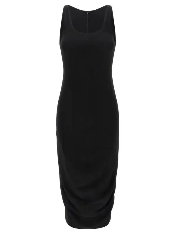 Jacquemus La Robe Regata Midi Dress - Black