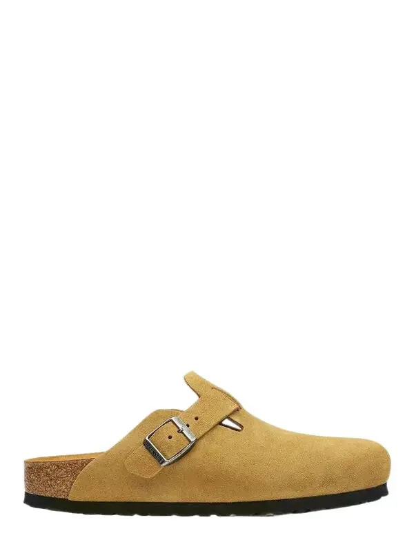 BIRKENSTOCK Suede Buckle-fastening Mules - Brown