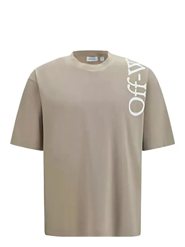 Off-White Vertical Bookish Logo-print T-shirt - Neutrals