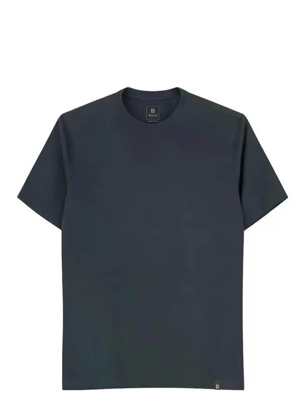 Boggi Milano T-shirt In Stretch Supima Cotton Jersey - Grey