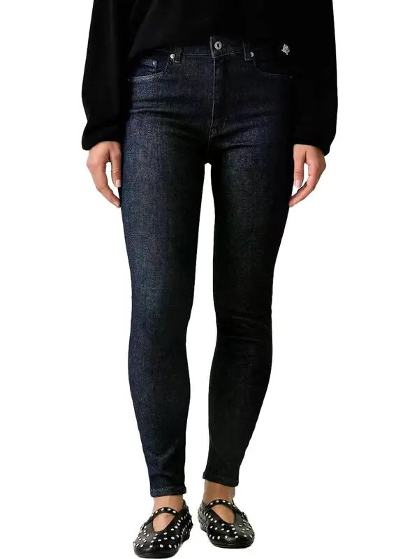 Karl Lagerfeld Logo-patch Skinny Jeans - Blue