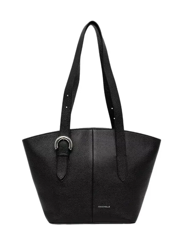COCCINELLE Buckle Detail Tote Bag - Black