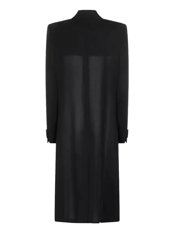 TOM FORD Double-breasted Peak-lapel Coat - Black