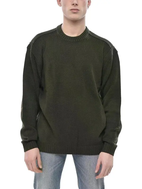 PAOLO PECORA Long-sleeve Crew Neck Sweater - Green