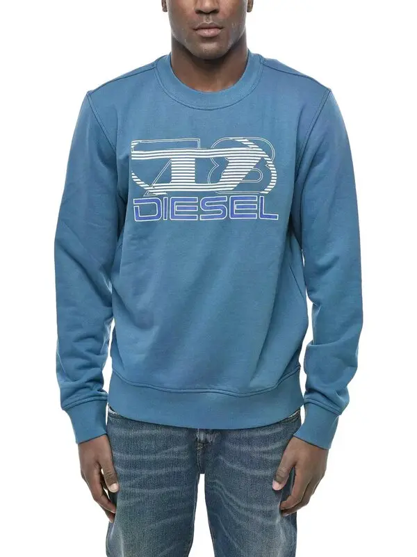 DIESEL® Logo Print Sweatshirt - Blue