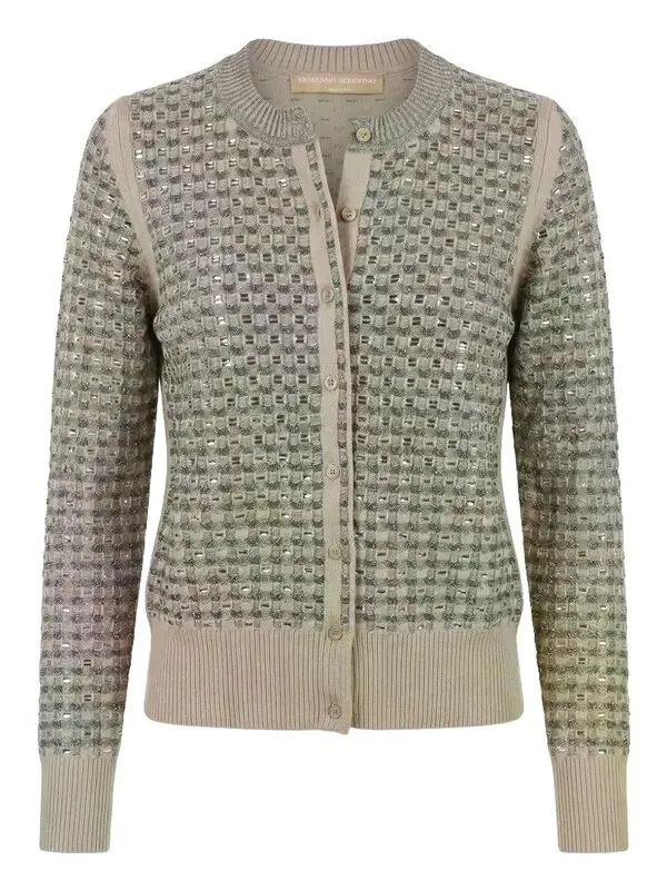 Ermanno Scervino Sequin-embellished Cardigan - Neutrals