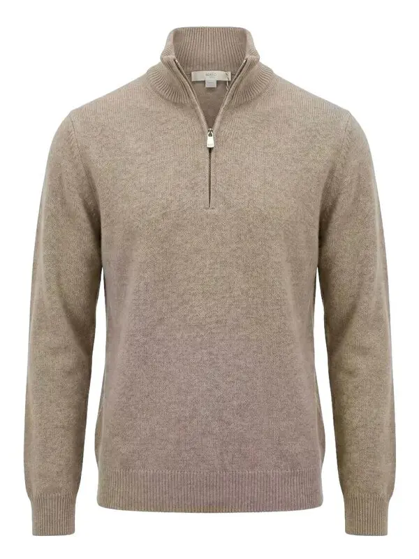 Malo Half-zip Cashmere Sweater - Neutrals