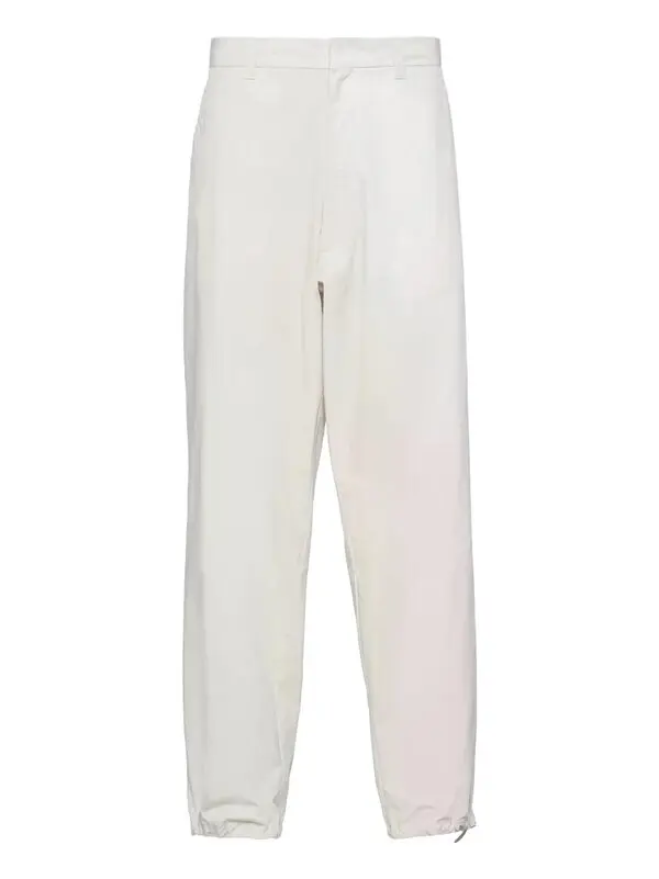 Prada Drawstring Wide-leg Trousers - White