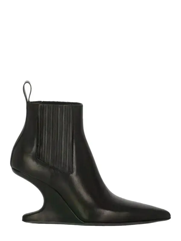 Rick Owens Cantilever Leather Heeled Chelsea Boots - Black