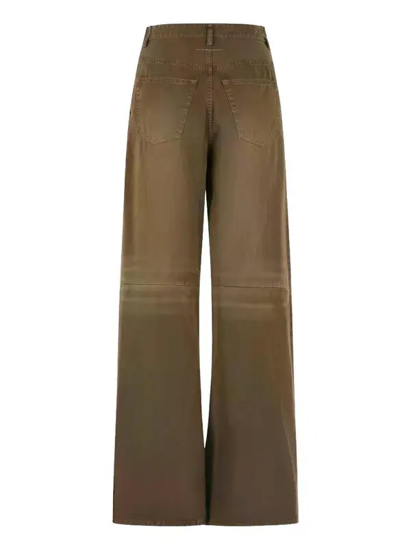 MAISON MARGIELA Pleated Straight-leg Jeans - Brown