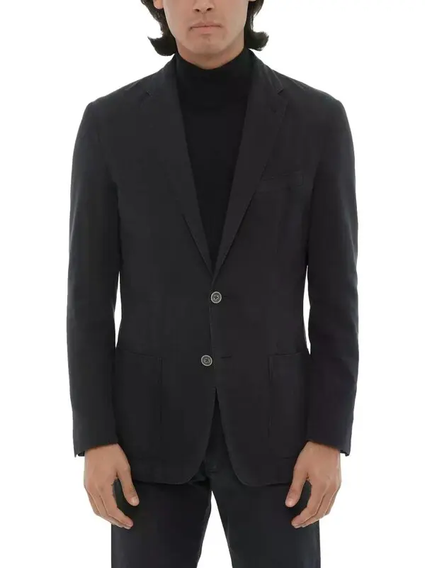 Corneliani Identity Single-breasted Blazer - Blue