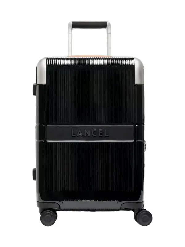 LANCEL Expandable Luggage With Logo Plaque - Black