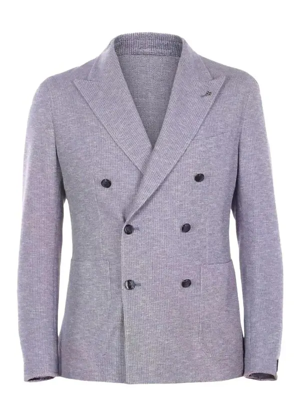 Tagliatore Double-breasted Peaked-lapel Blazer - Blue