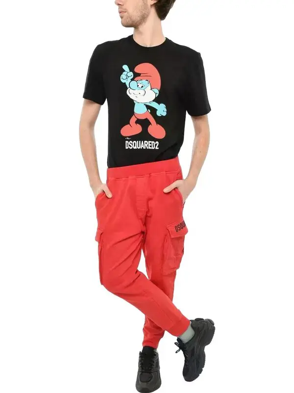 Dsquared2 Elasticated-waist Cargo Pants - Red