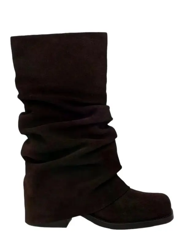BILLI BI Slouchy Square-toe Boots - Brown
