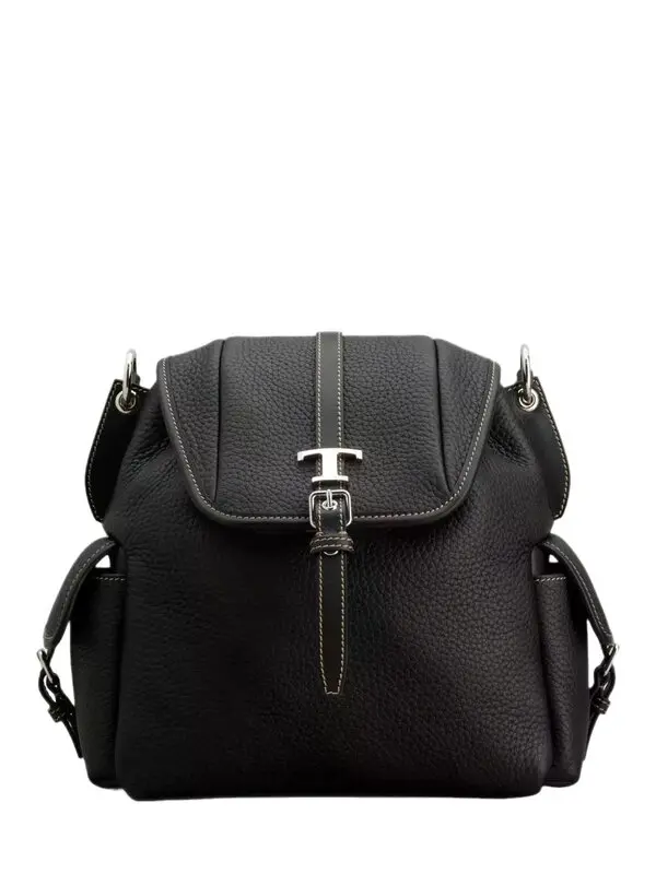 TOD'S Timeless Buckle Backpack - Black