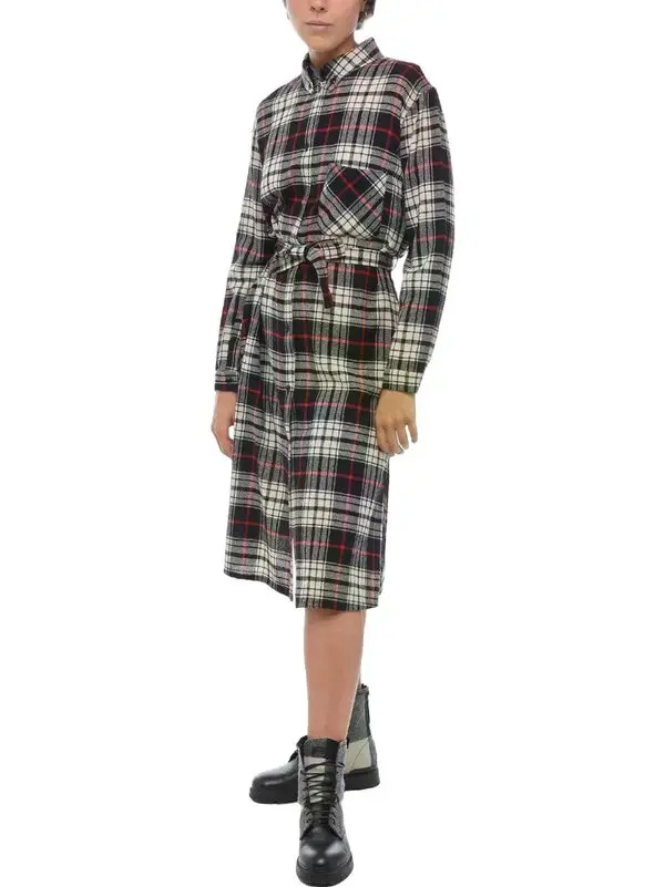 Woolrich Checked Shirt Dress - Black