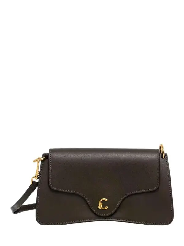 COCCINELLE C-me Logo-plaque Shoulder Bag - Brown