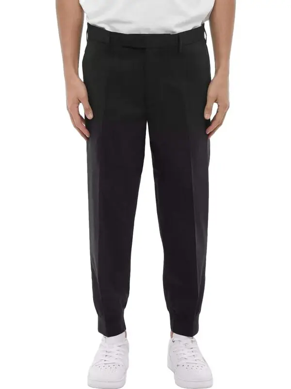 Neil Barrett Tailored Trousers With Cuffed Hem - Blue