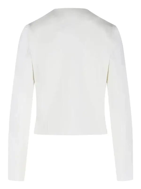 COURREGES Double-breasted Ribbed-panel Jacket - White