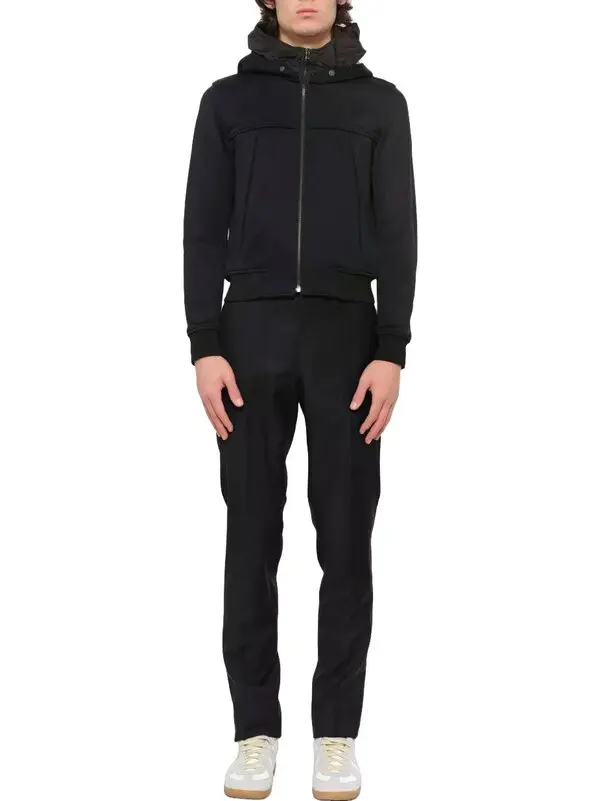 WOOYOUNGMI Zip-up Hooded Jacket - Black