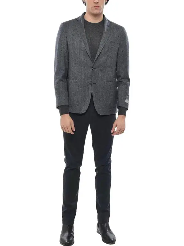 Corneliani Single-breasted Blazer - Grey
