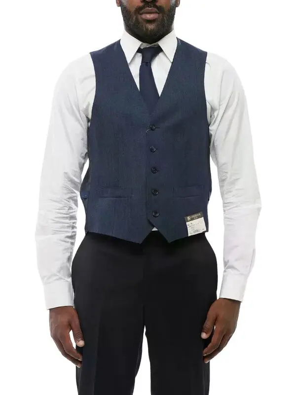 Corneliani Wool Waistcoat - Blue