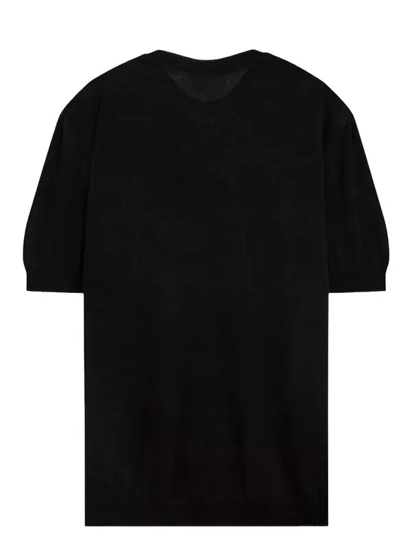 A PAPER KID Knitted T-shirt - Black