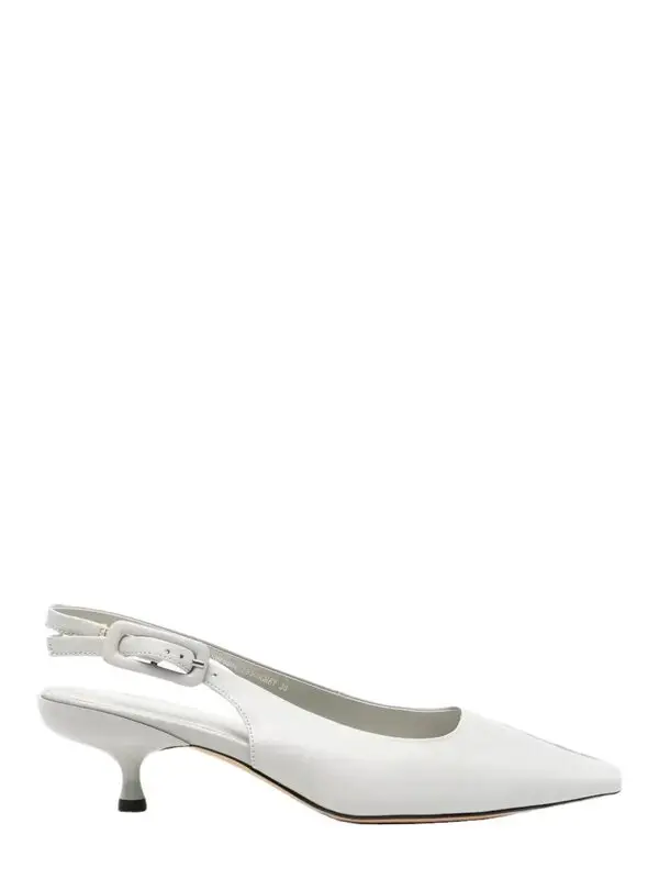 SERGIO MORETTI FIRENZE Pointed-toe Slingback Pumps - Grey