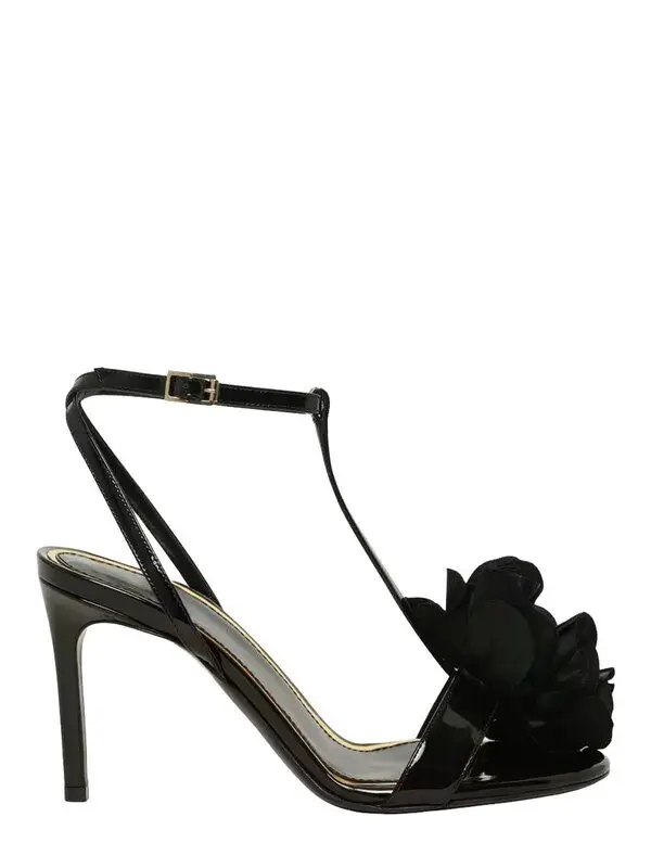LANVIN Embellished Floral Sandals - Black
