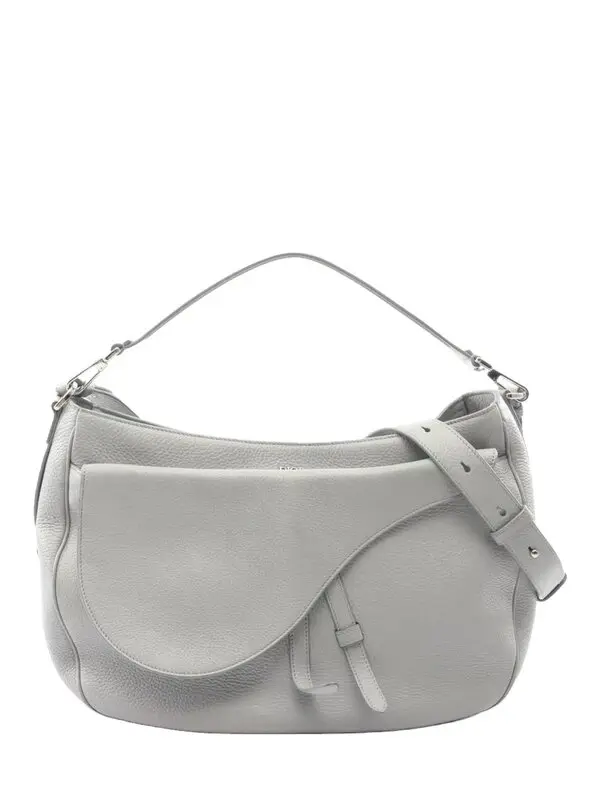 Dior Grained Calfskin Soft Saddle Satchel - Blue