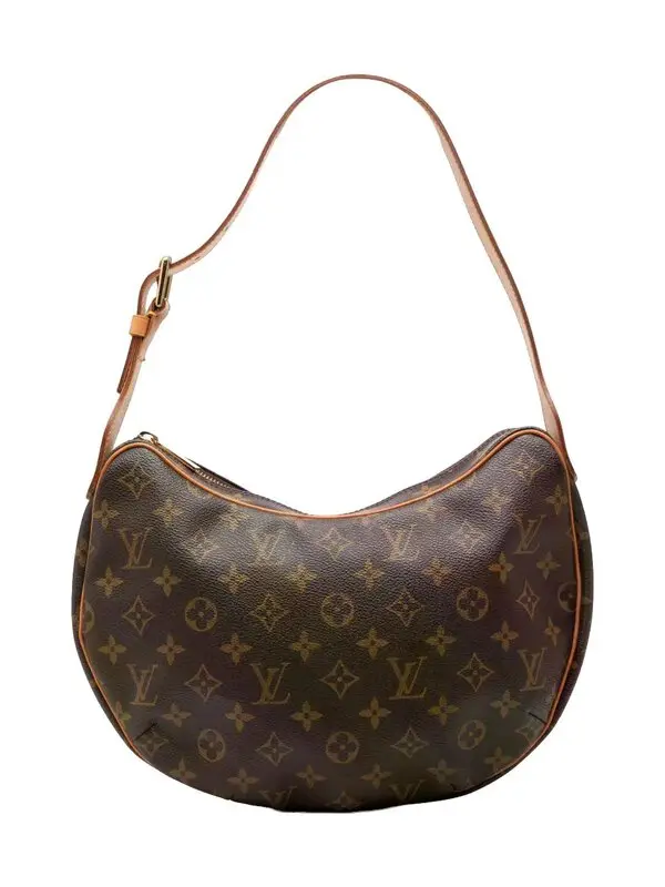 LOUIS VUITTON Monogram Croissant Mm Hobo Bag - Brown